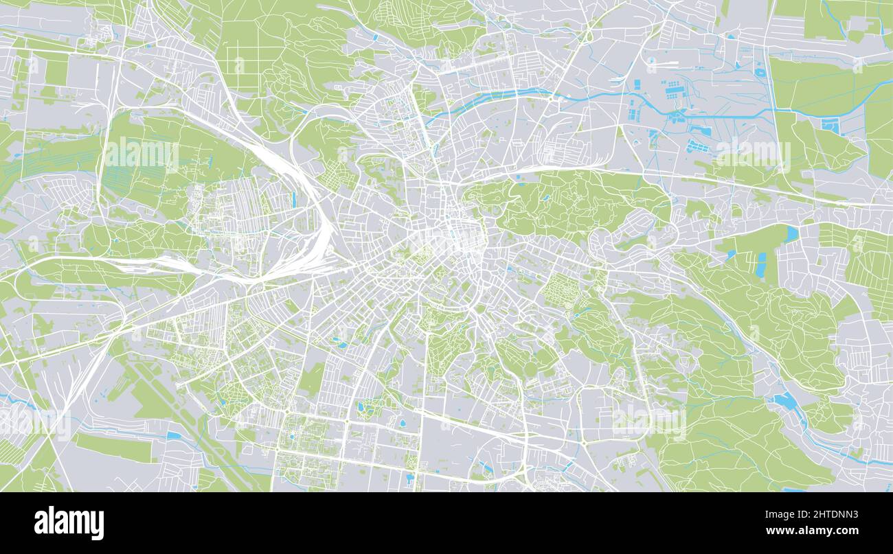 Urban vector city map of Lviv, Ukraine, Europe Stock Vector Image & Art ...