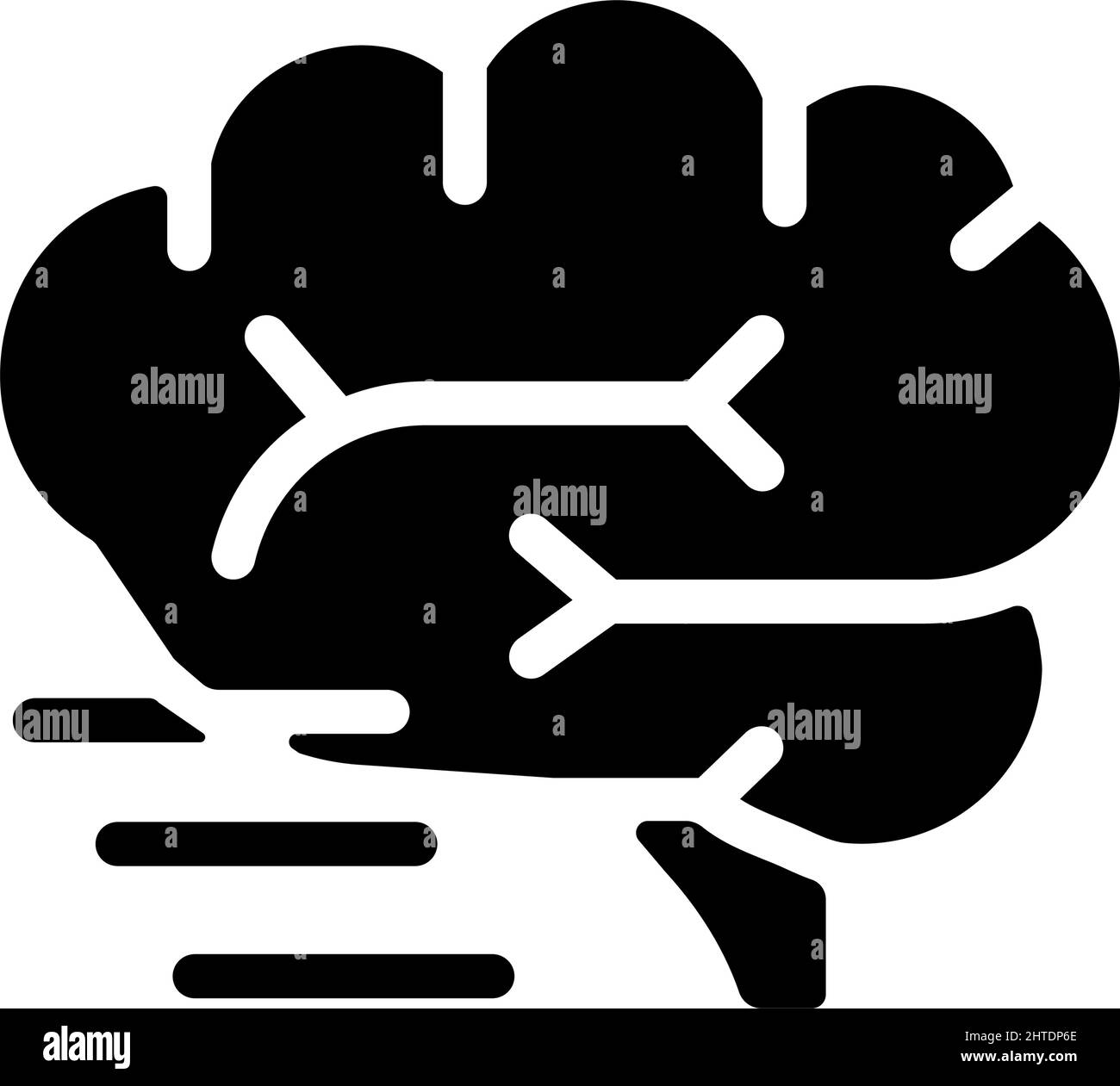 Brain activity black glyph icon Stock Vector Image & Art - Alamy
