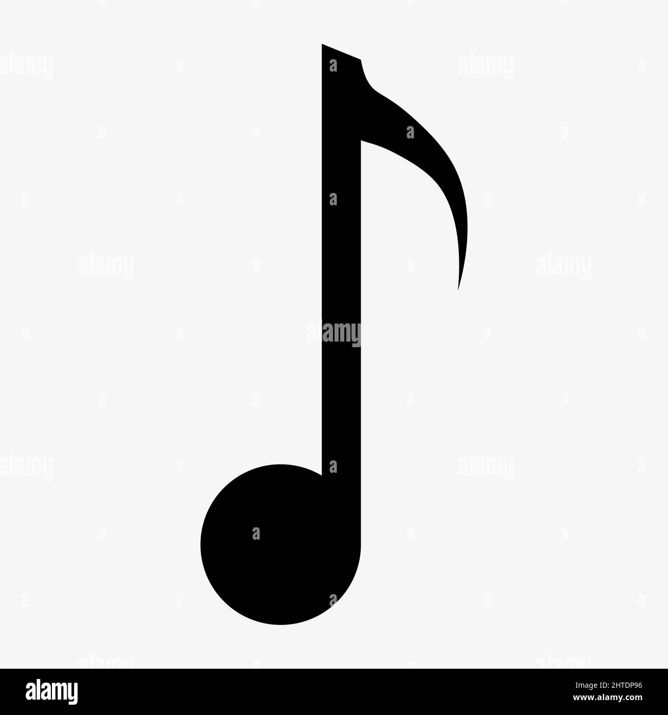 Music note vector icon on white background Stock Vector Image & Art - Alamy