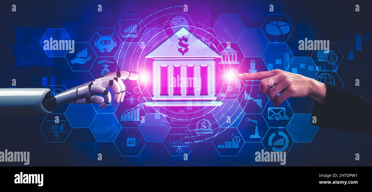 3D rendering artificial intelligence AI research of droid robot and ...