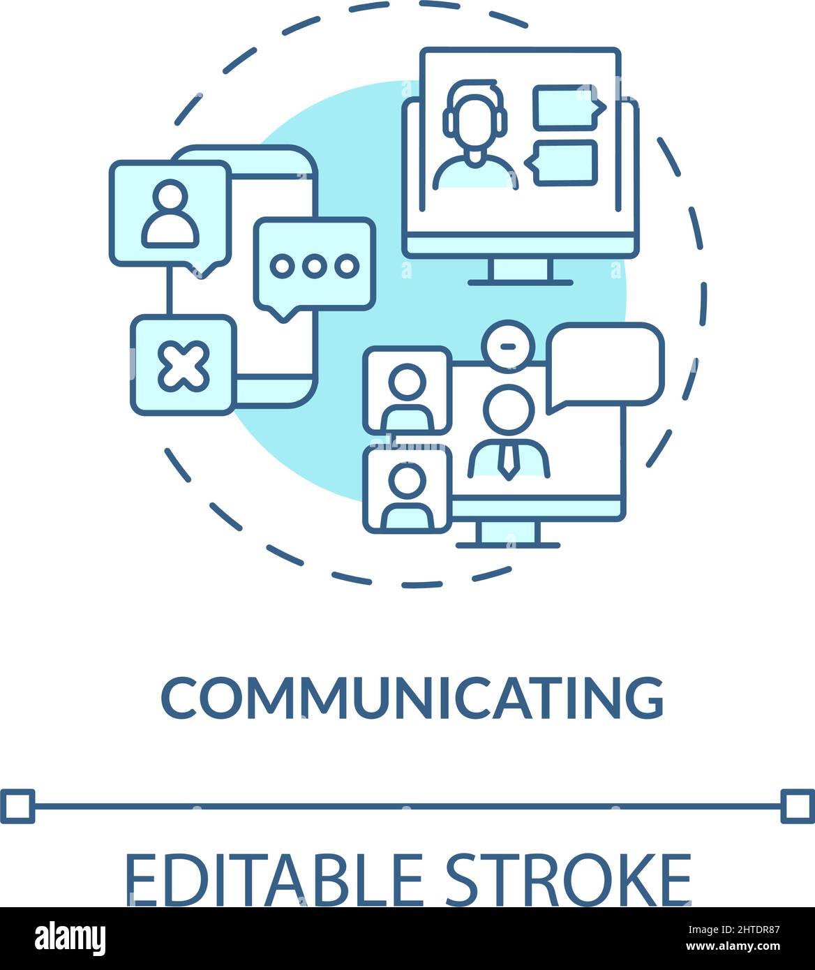 Communicating email Stock Vector Images - Alamy