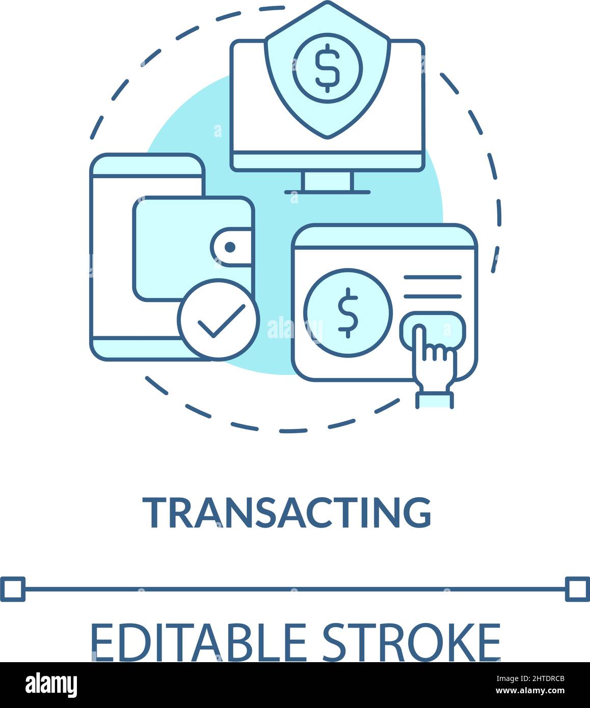 Transacting Stock Vector Images - Alamy