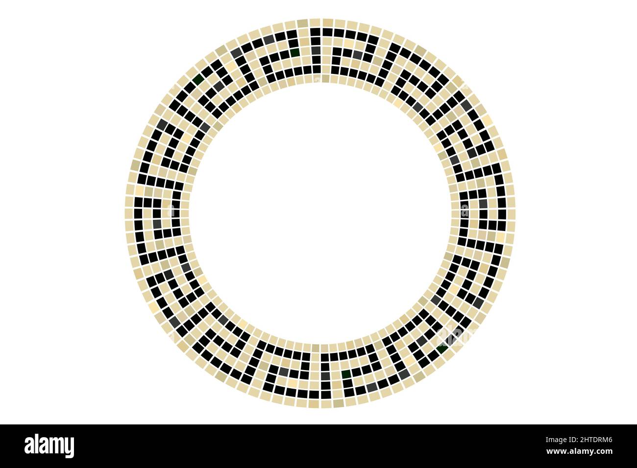 Geometry and art: Roman mosaics Stock Photo - Alamy