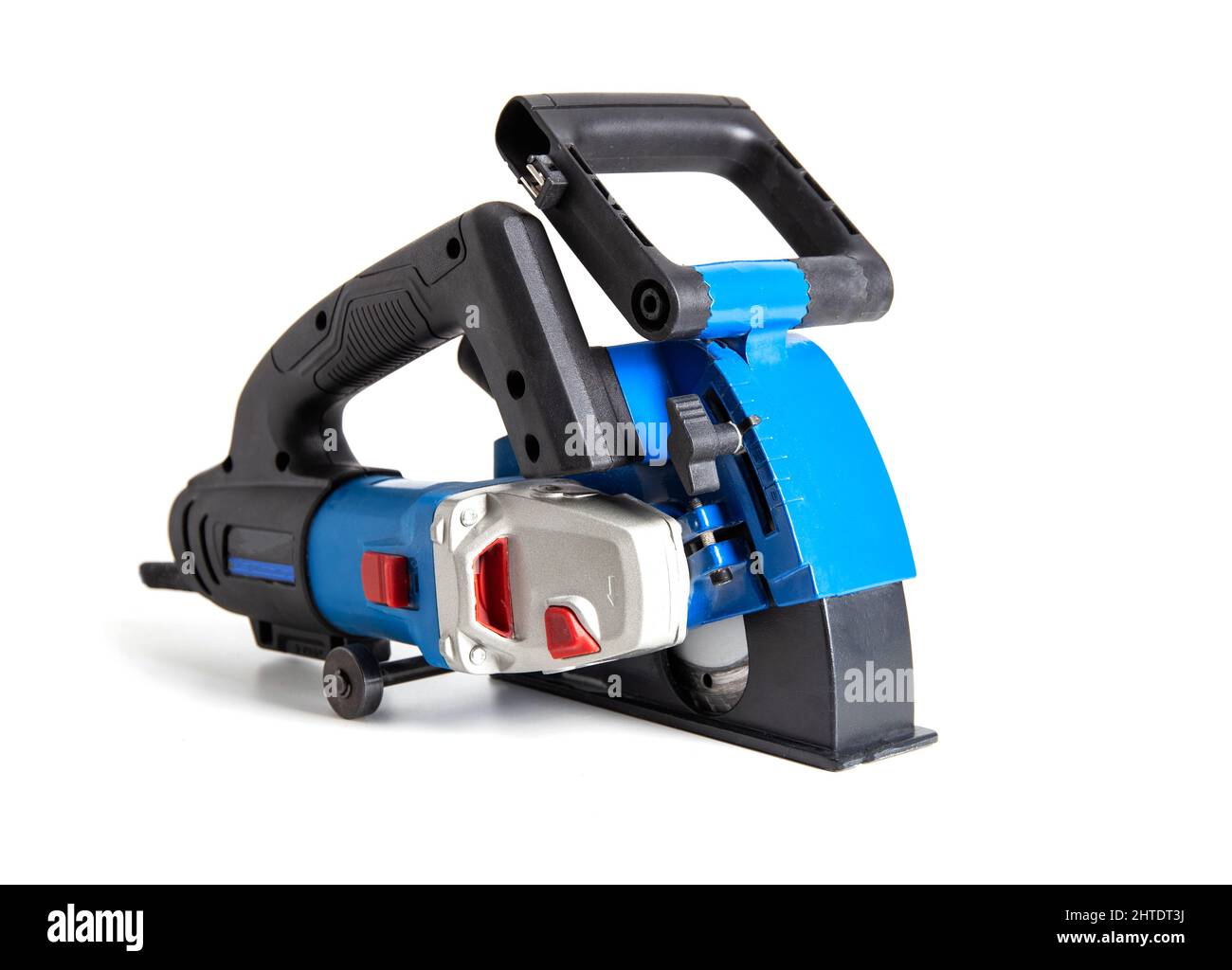 Powerful electric wall chaser for recessing in walls with two diamond ...