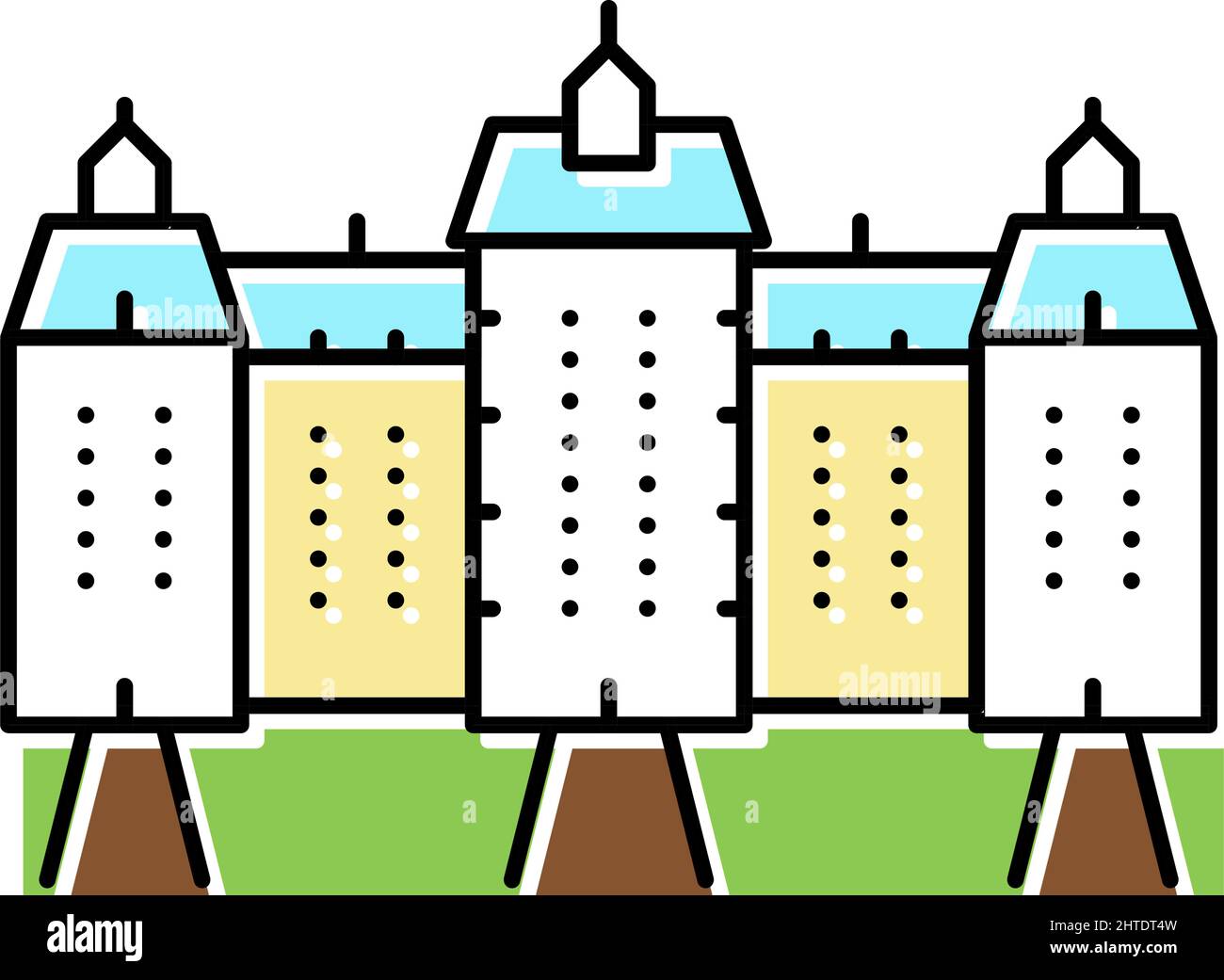 palace house color icon vector illustration Stock Vector Image & Art ...