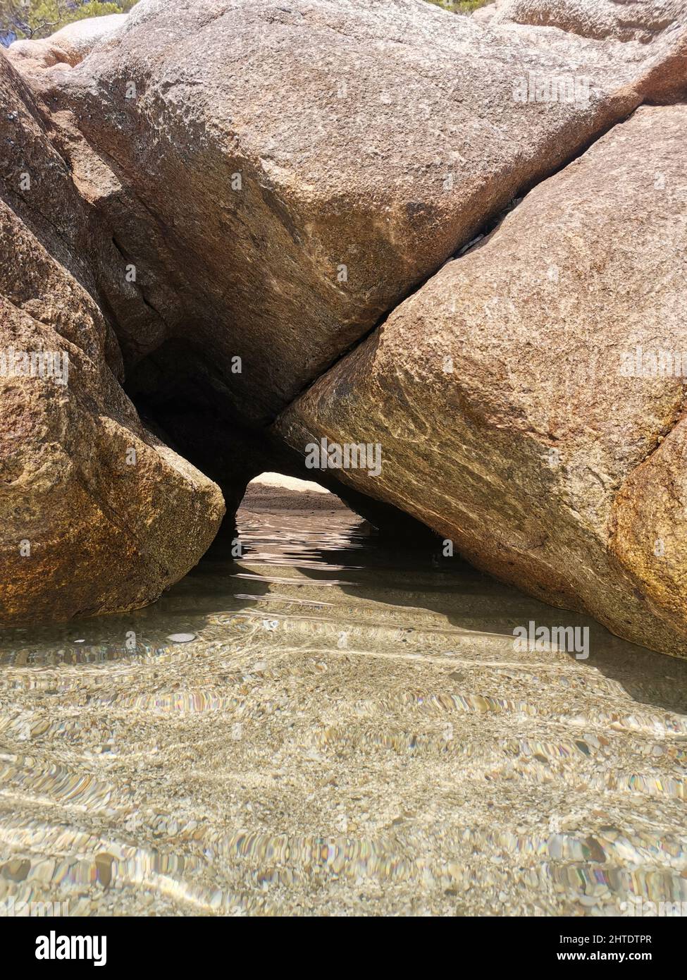 Photo of rocks on the beach Stock Photo - Alamy
