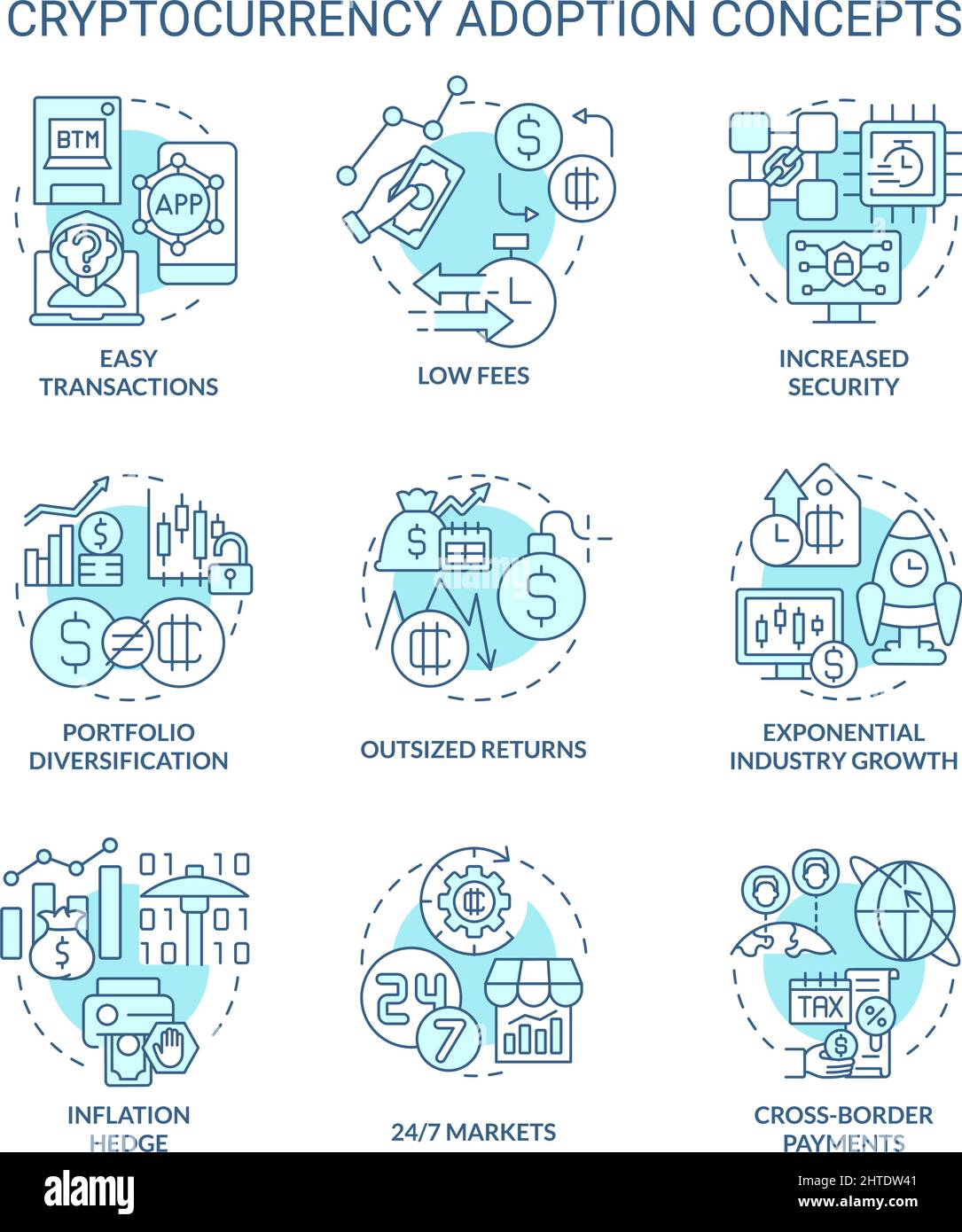 Cryptocurrency benefits hi-res stock photography and images - Alamy