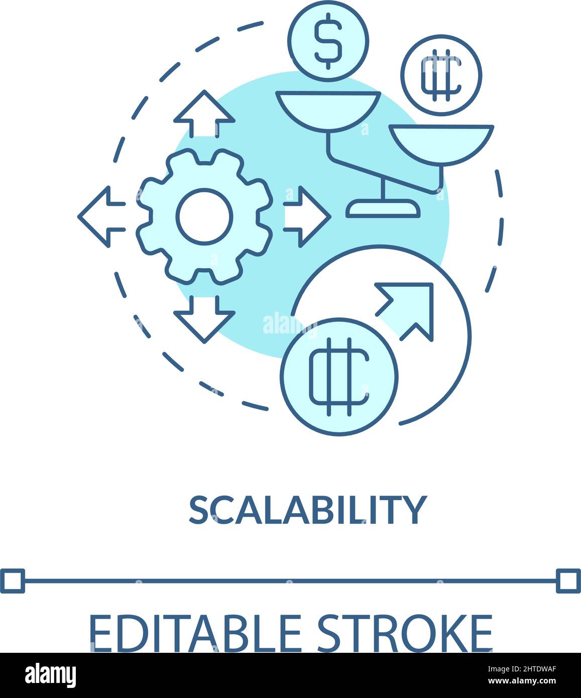 Scalability turquoise concept icon Stock Vector Image & Art - Alamy Scalability turquoise concept icon Stock Vector Image & Art - Alamy