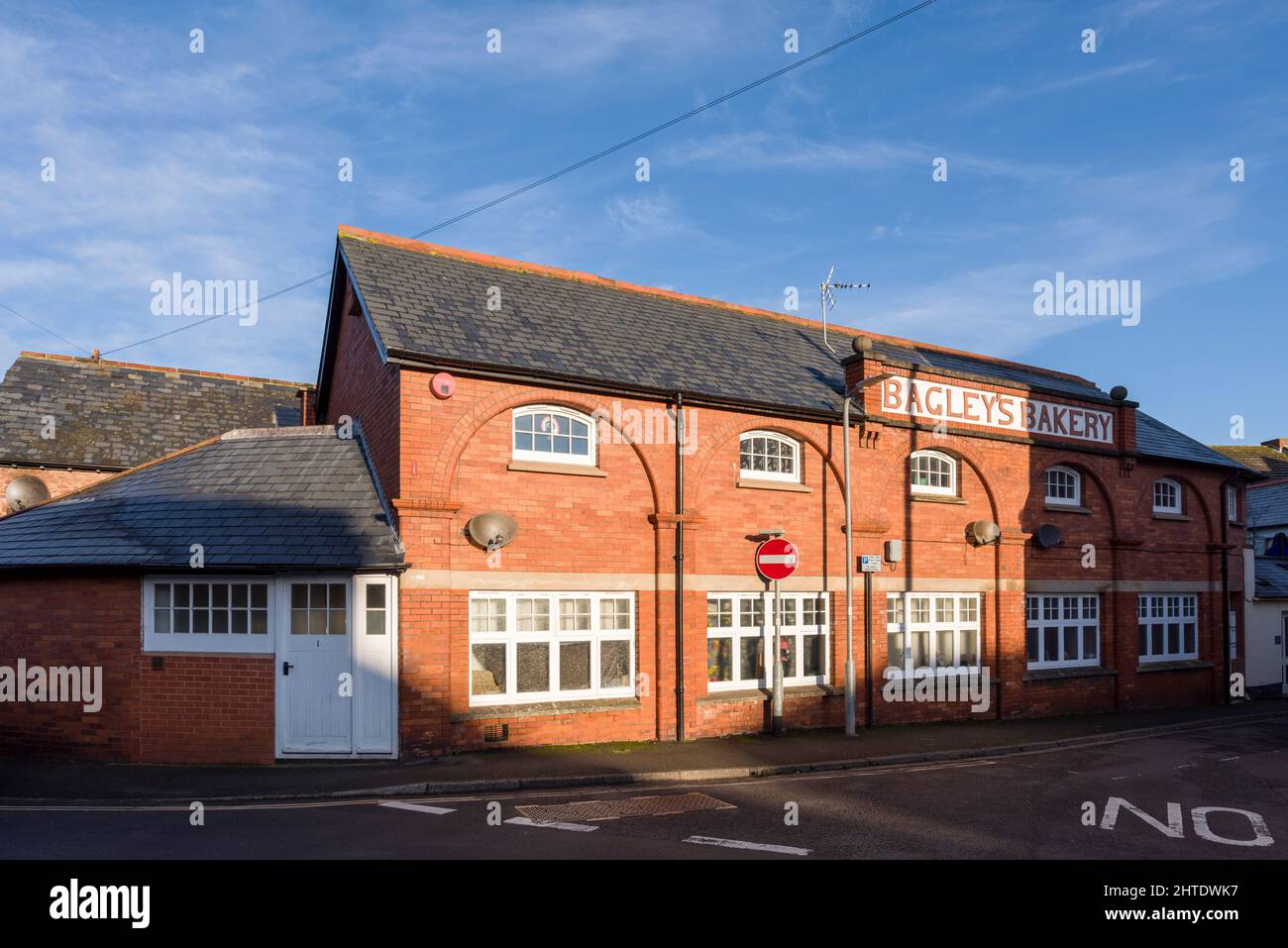 The old Bagley’s Bakery building in Bampton Street in the coastal town ...