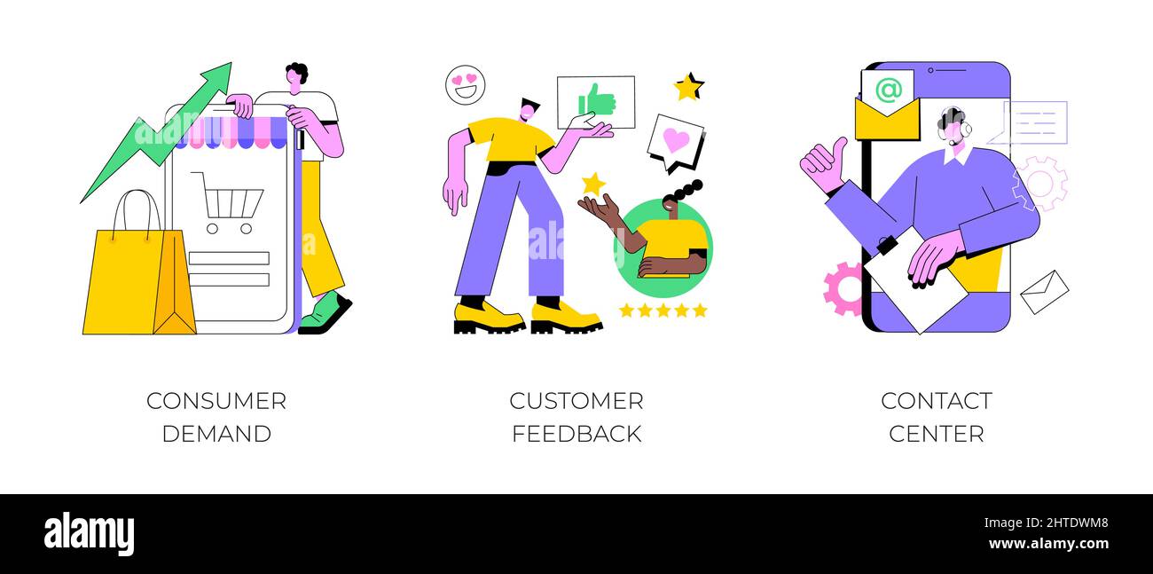 Customer relationship management abstract concept vector illustration ...