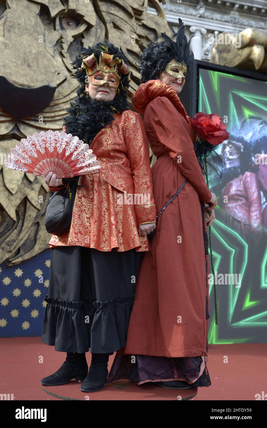 Venice, Italy. 27th Feb, 2022. The Carnival of Venice (Italian ...