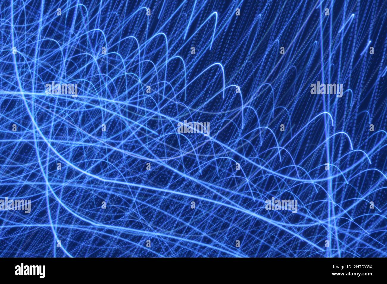 An illustration of several electrons shaping wave forms in the light ...