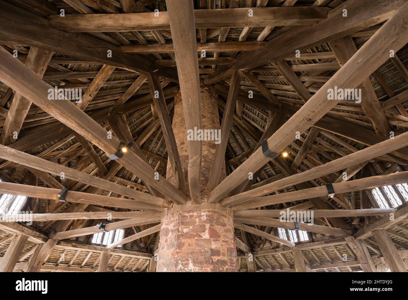 The Yarn Market in the village of Dunster on the edge of the Exmoor ...