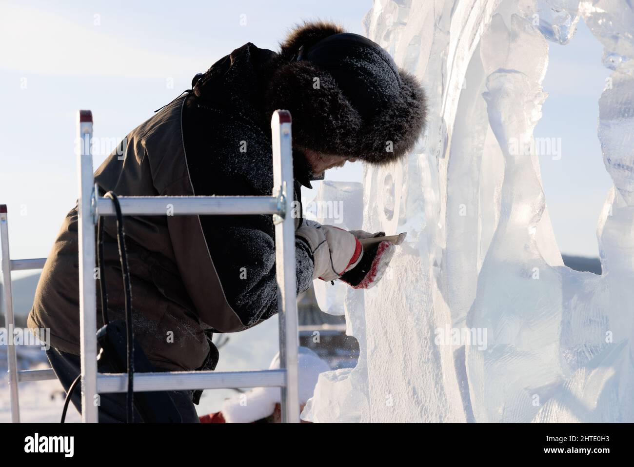 Sculpture from ice and snow hi-res stock photography and images - Alamy