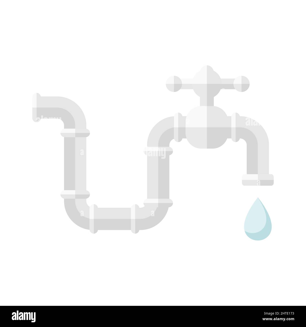 faucet cartoon vector illustration isolated object Stock Vector Image ...
