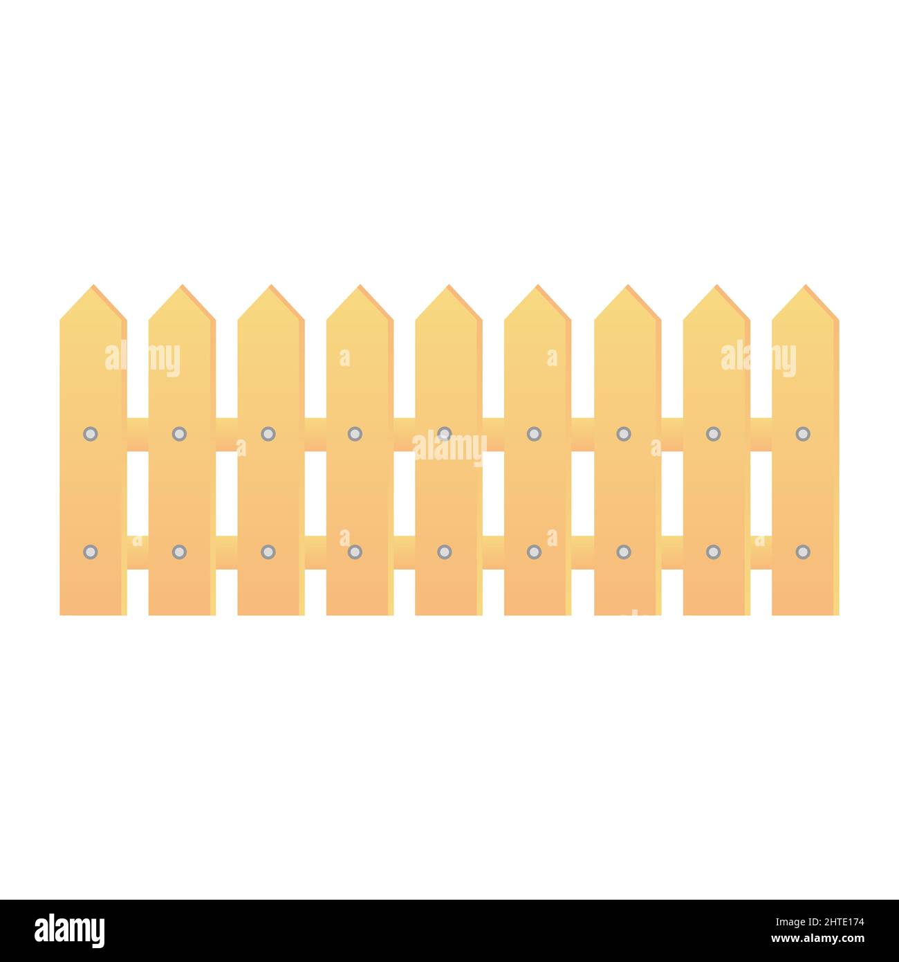 wooden fence cartoon vector illustration isolated object Stock Vector ...