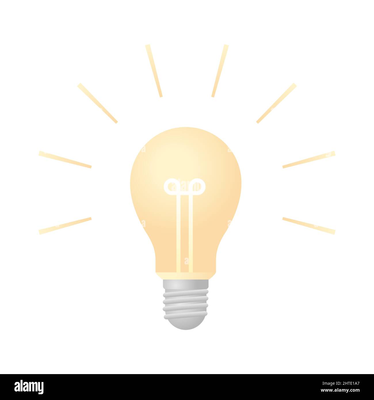 light bulb cartoon vector illustration isolated object Stock Vector ...