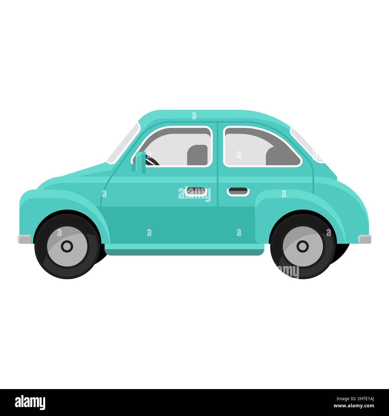 blue car cartoon vector illustration isolated object Stock Vector Image ...