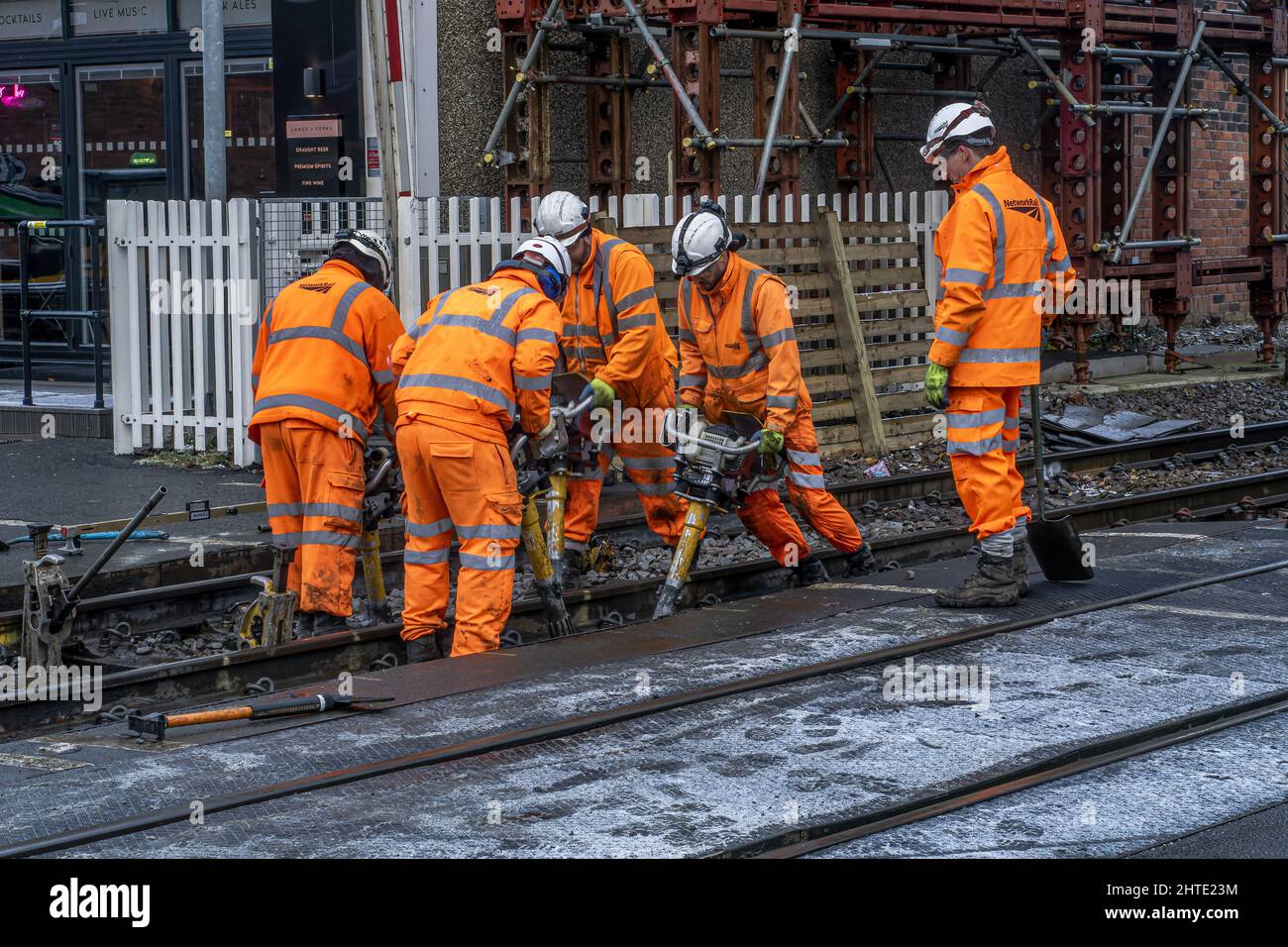 Group of railway workers hi-res stock photography and images - Alamy