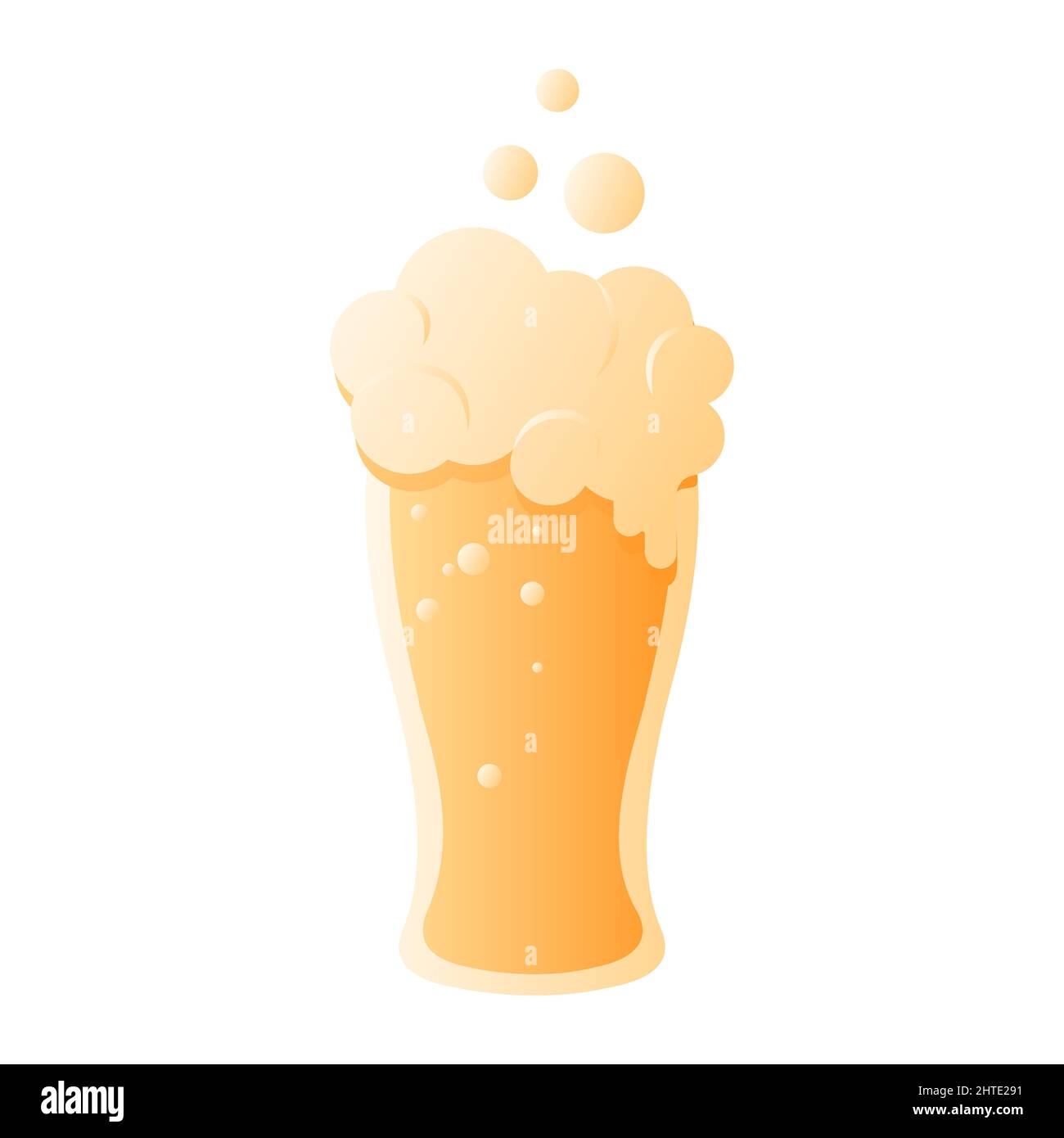 cool drink beer cartoon vector illustration isolated object Stock ...