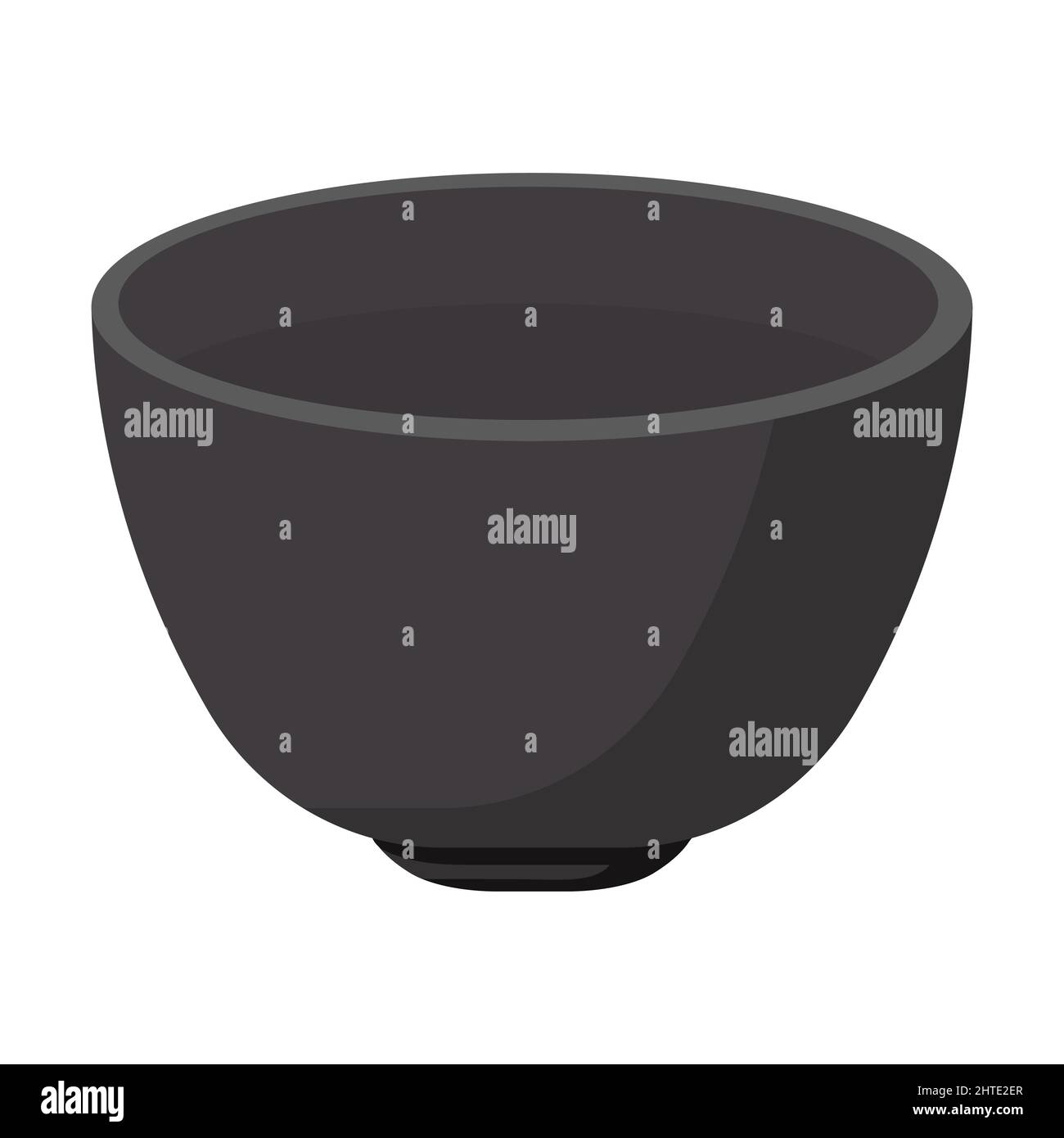 Asian style empty tea cup cartoon vector illustration isolated object ...