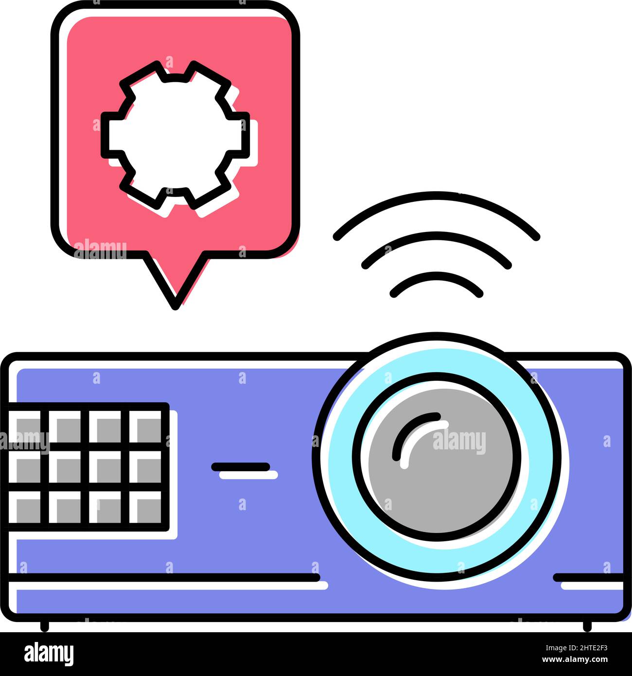 projector repair color icon vector illustration Stock Vector Image ...