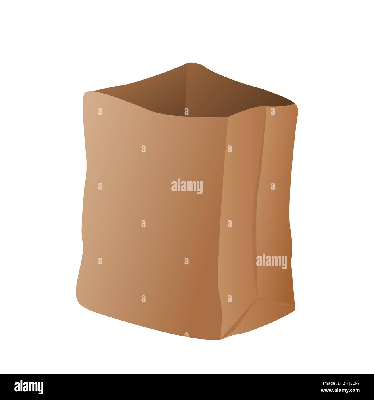 paper bag cartoon vector illustration isolated object Stock Vector ...