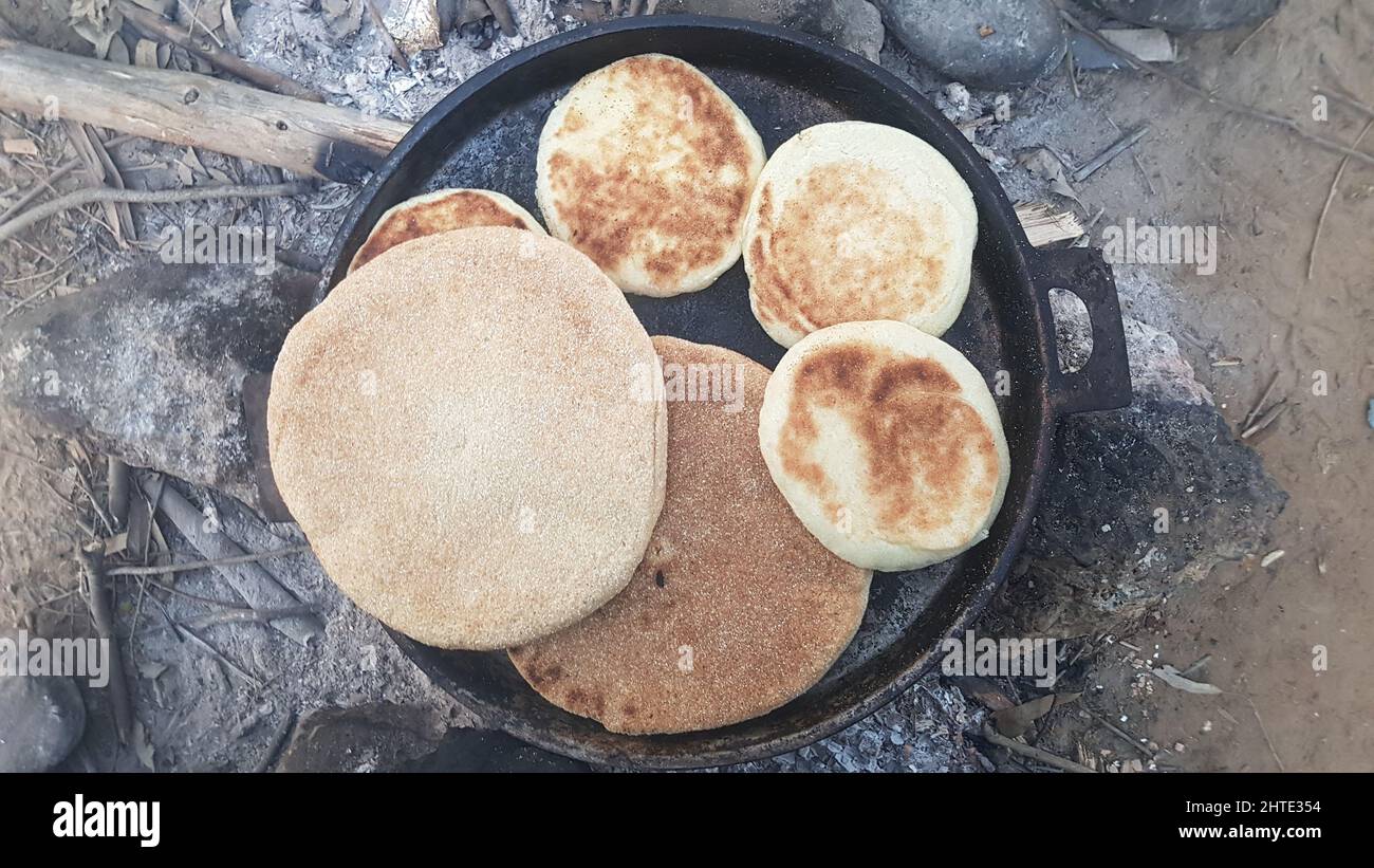 cooking bread outside Stock Photo - Alamy