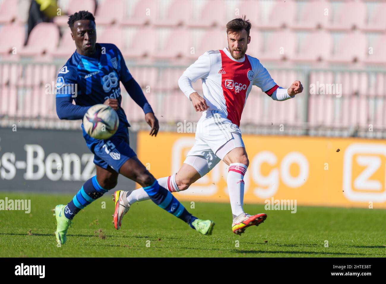 AMSTERDAM, 28-02-2022, de Toekomst, season 2020 / 2021 , Friendly ...