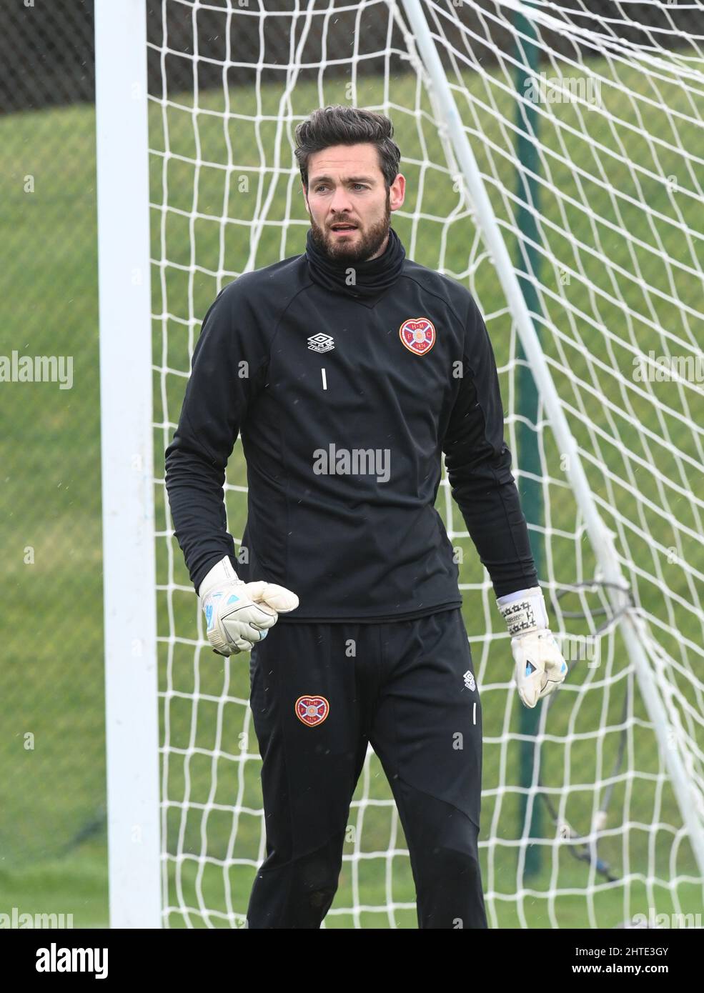 Oriam Sports Centre Edinburgh.Scotland.UK.28th Feb 22 Goalkeeper Craig ...