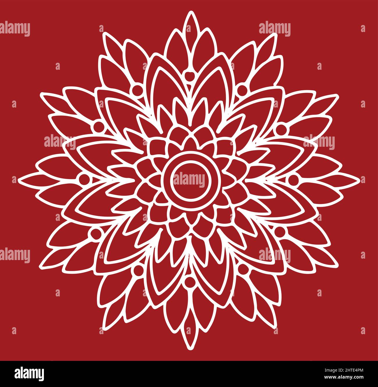 Drawing or sketch of colorful Mandala or Rangoli outline editable ...