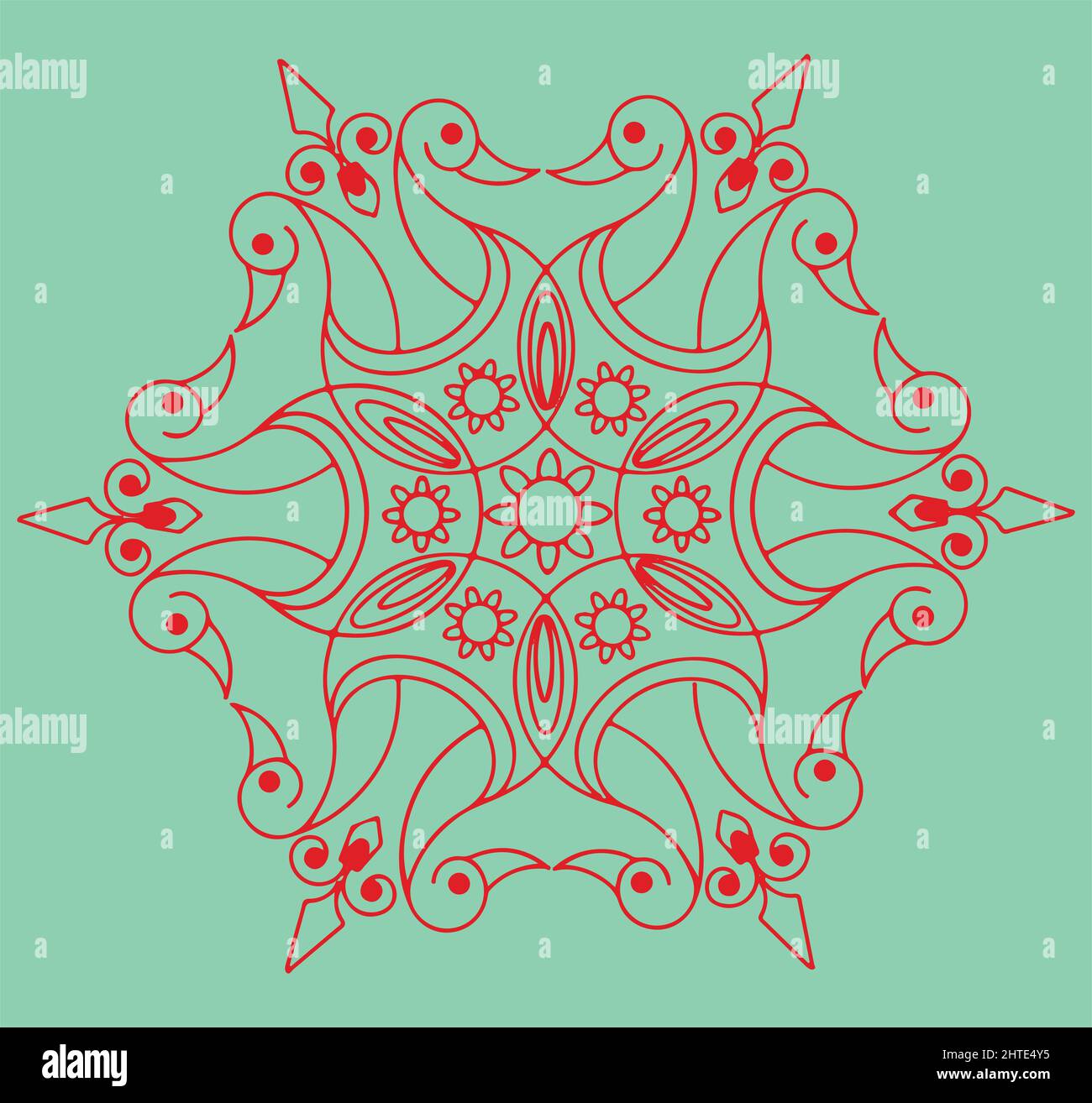 Drawing or sketch of colorful Mandala or Rangoli outline editable ...