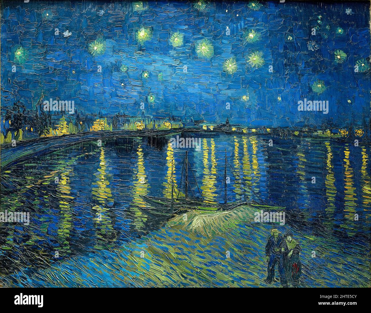 Vincent van Gogh, Starry Night over the Rhone, Post Impressionist ...