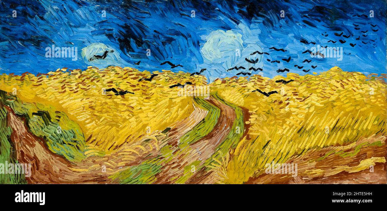 Wheatfield with crows by van gogh hi-res stock photography and images ...