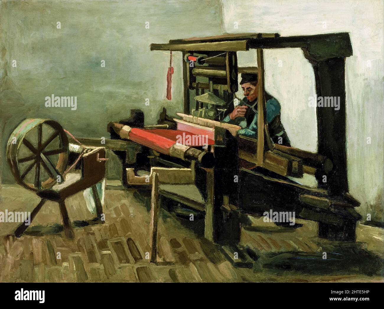 Weaver, oil on canvas painting by Vincent van Gogh, 1884 Stock Photo ...