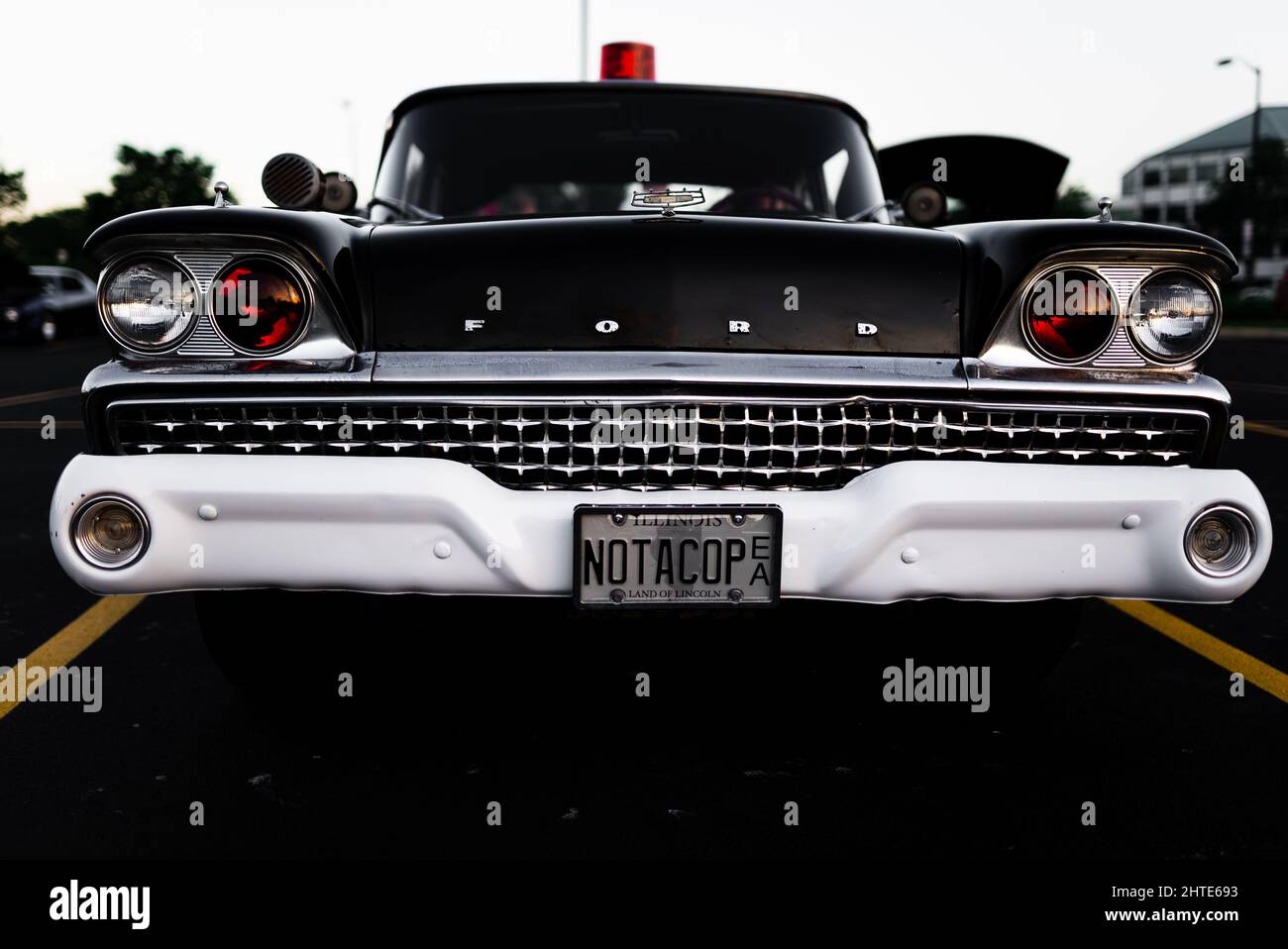 Low angle shot of a retro car Stock Photo - Alamy