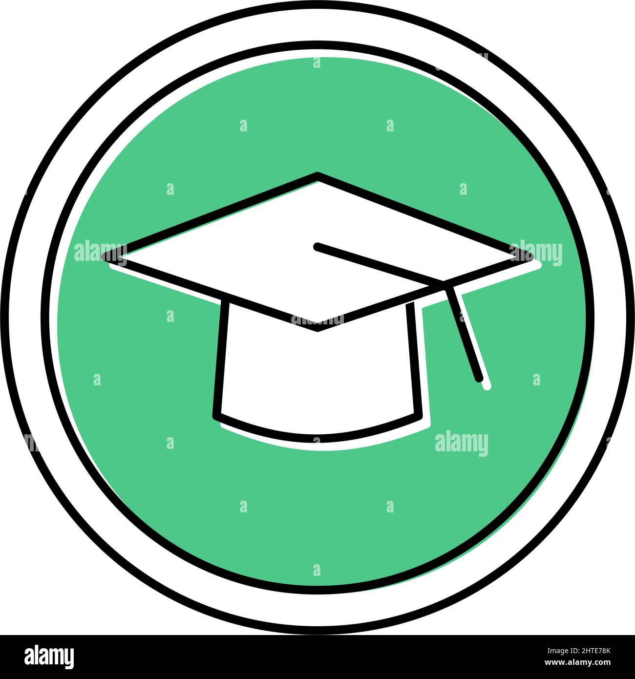 education building sign color icon vector illustration Stock Vector ...