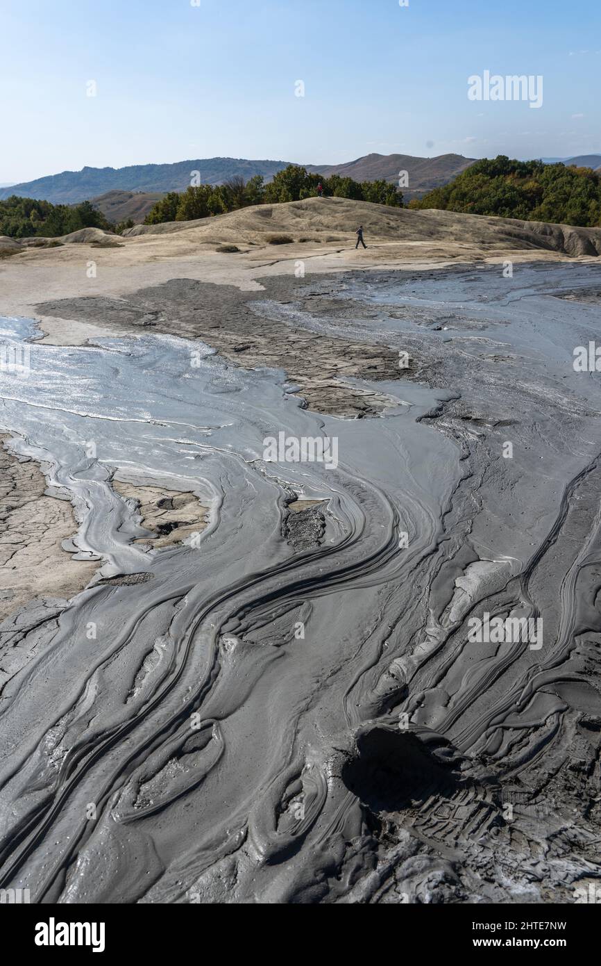 Vertical shot of mud from a mud volcano Stock Photo - Alamy