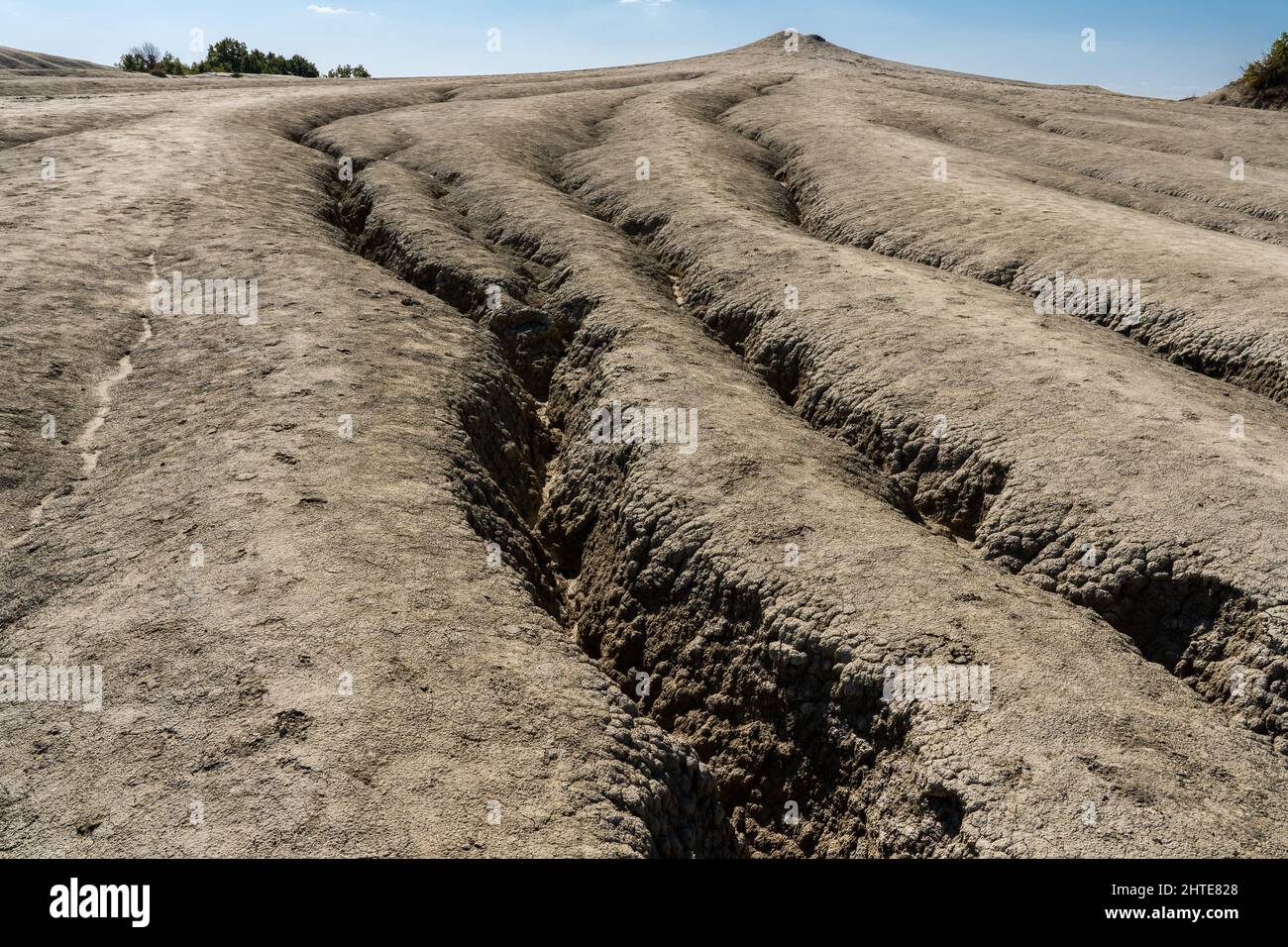 Daylight shot of the mud from a mud volcano Stock Photo - Alamy