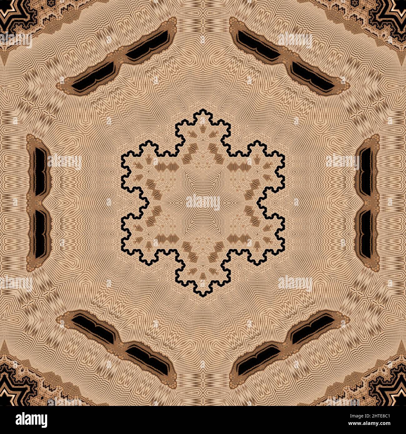 Abstract Computer generated Fractal design. A fractal is a never-ending ...