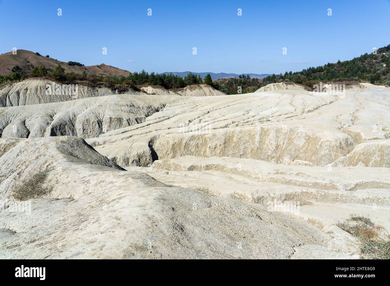 Daylight shot of the mud from a mud volcano Stock Photo - Alamy
