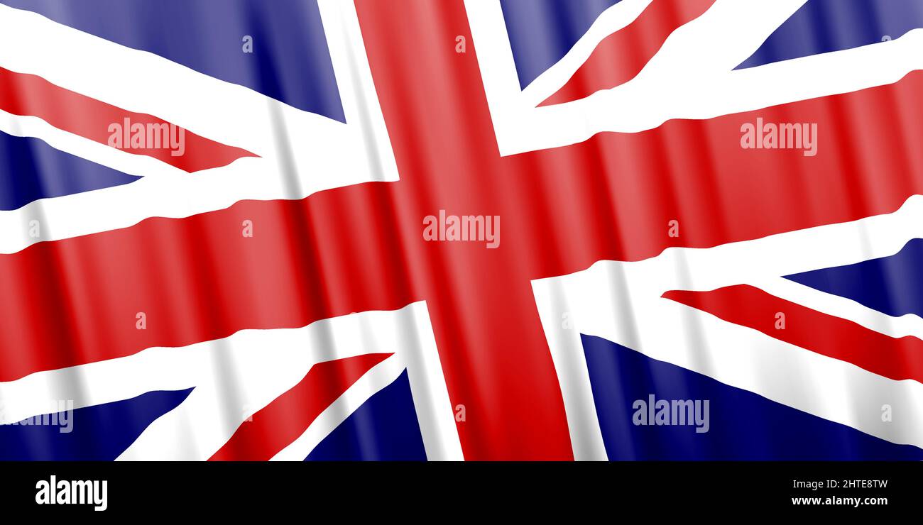 Wavy vector flag of United Kingdom Stock Vector Image & Art - Alamy