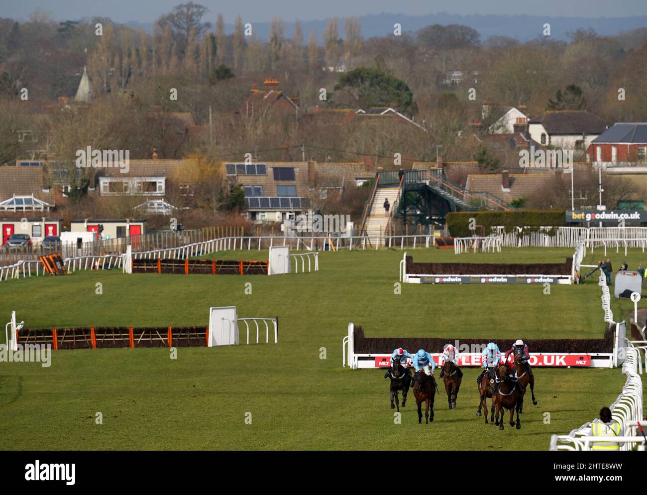 Len Brennan ridden by jockey Mitchell Bastyan on their way to winning ...