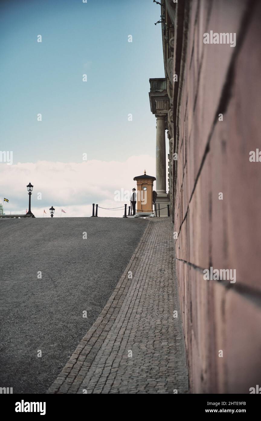 Vertical minimalistic street shot of Stockholm Stock Photo - Alamy