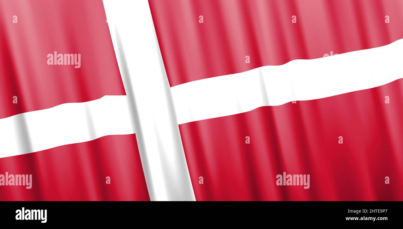 Wavy vector flag of Denmark Stock Vector Image & Art - Alamy