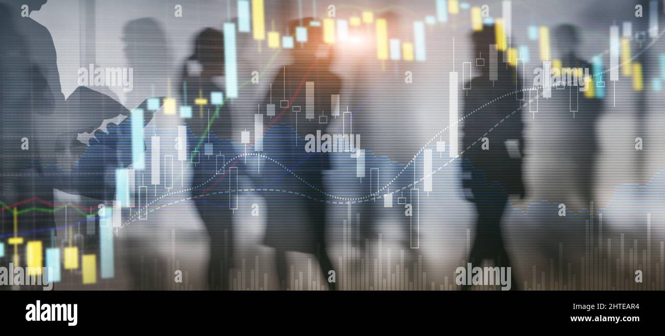 Universal financial background for presentations and websites. Mixed ...