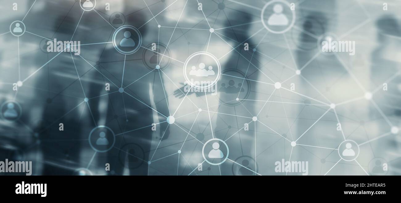 Social media. People relation and organization structure. Business and ...