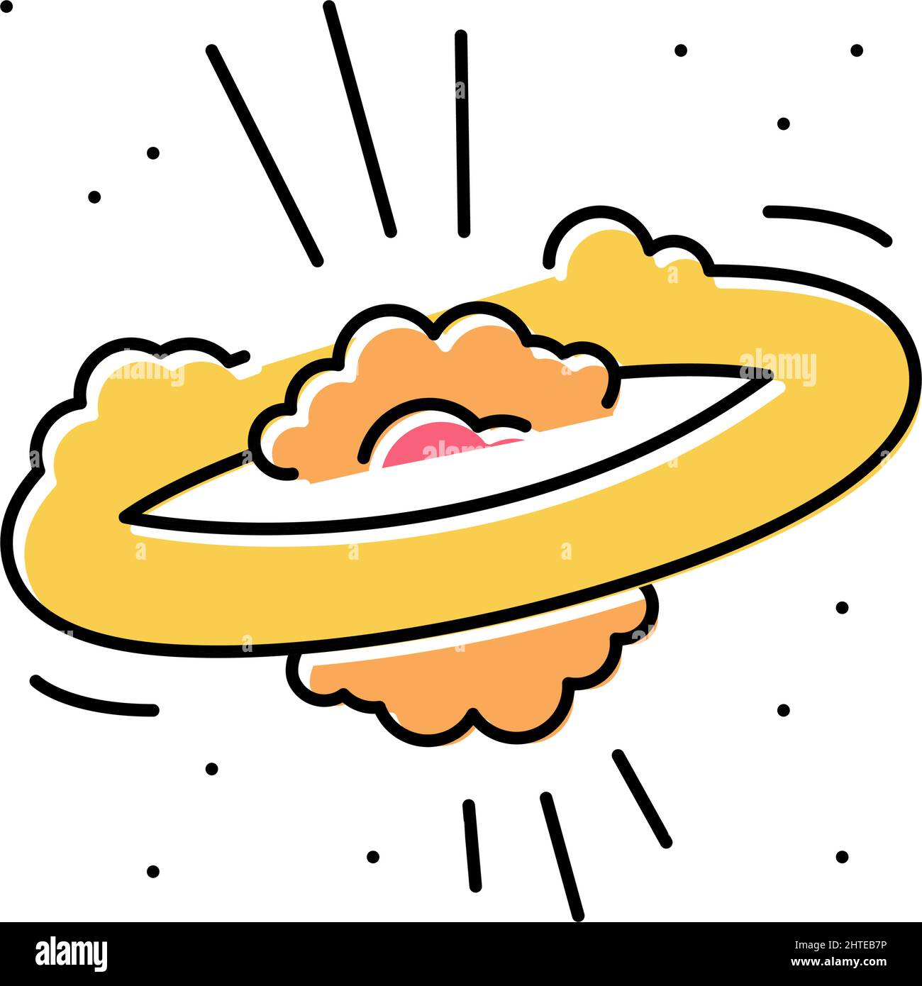 big bang color icon vector flat illustration Stock Vector Image & Art ...
