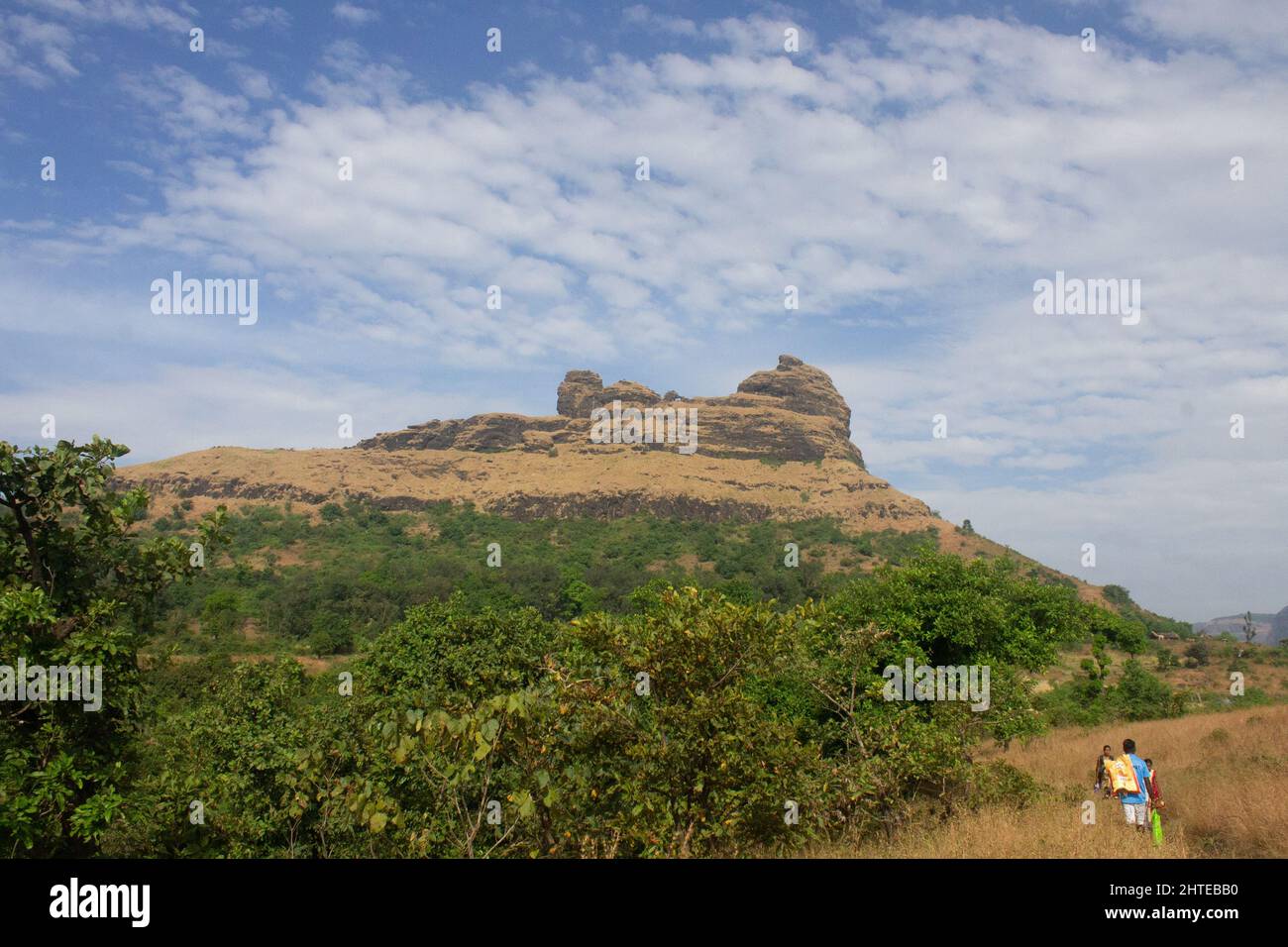 Beautiful landscape of highland in Irshalgad. Maharashtra, India Stock ...