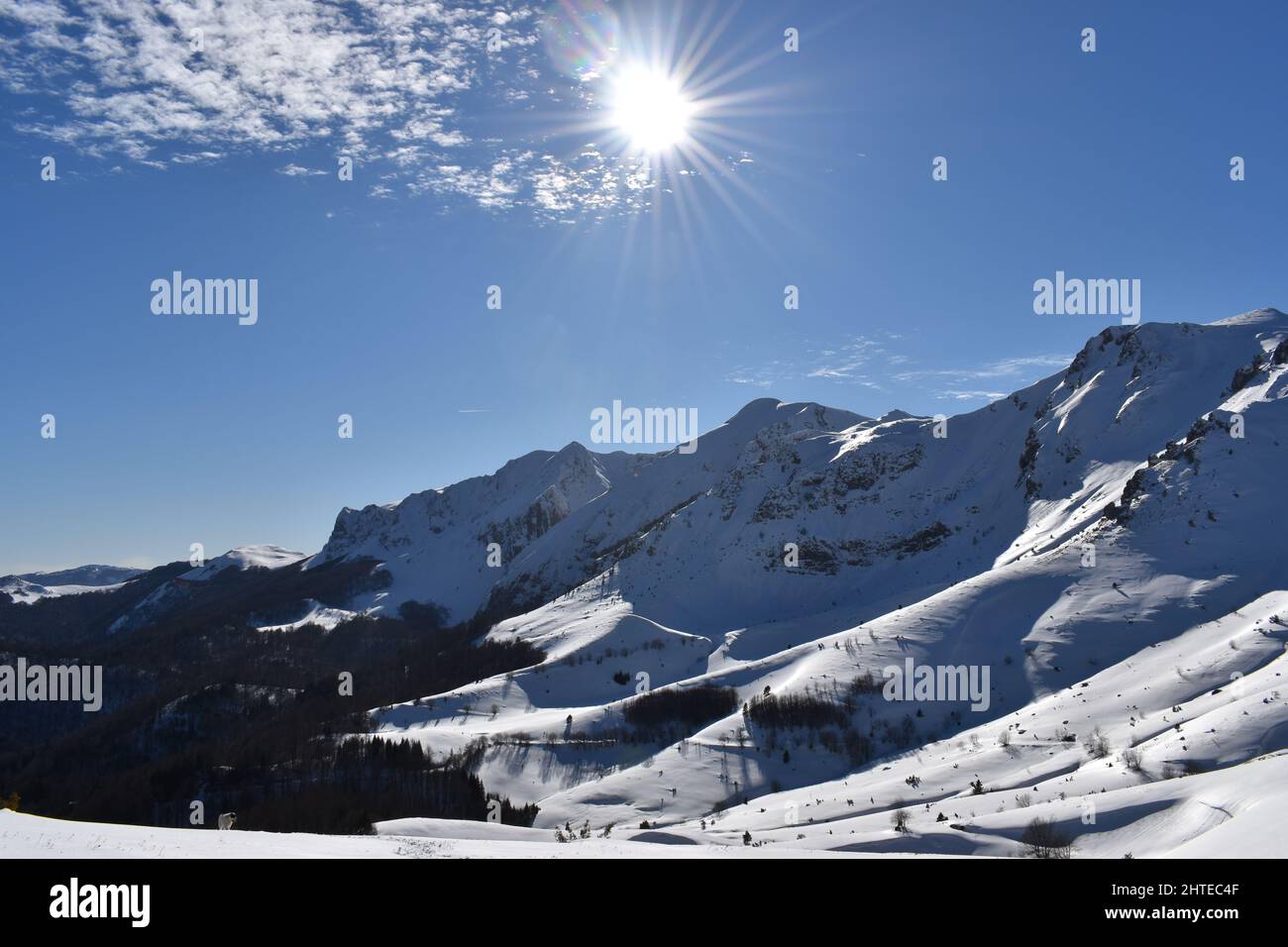 Winter hiking day on Zelengora mountain, Part 2 Stock Photo - Alamy